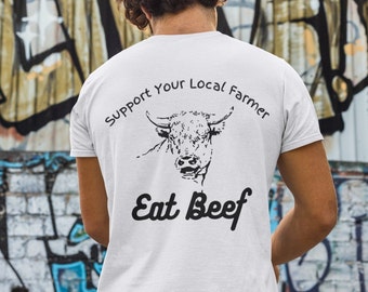 Eat Beef T Shirt | Etsy