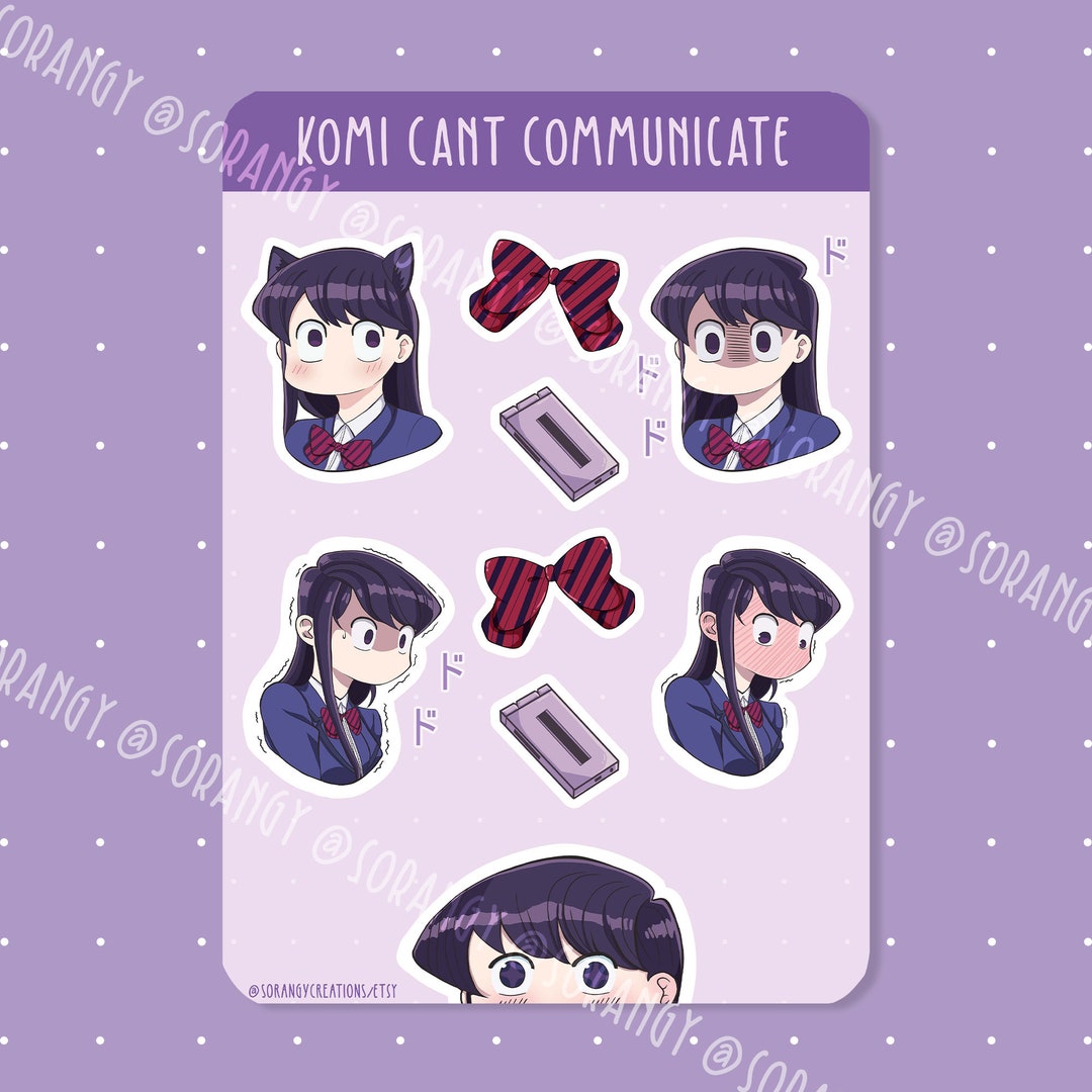 Komi Can't Communicate - Small Komi Sticker Sheet - Etsy
