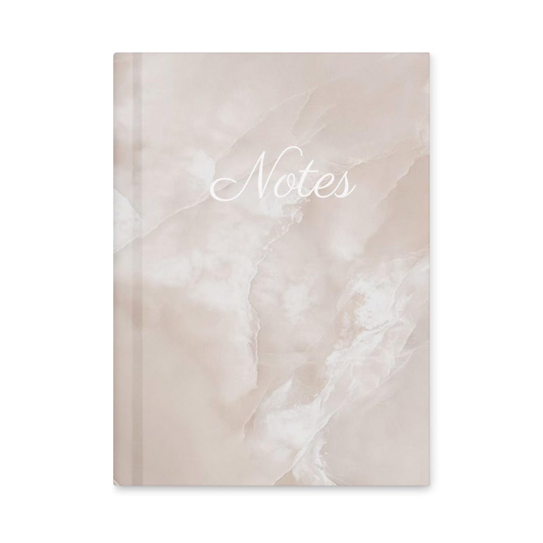 Notes – Beige Marble Aesthetic Notebook | Minimal Luxury Journal ...