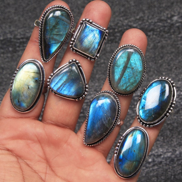 Labradorite Ring - Etsy