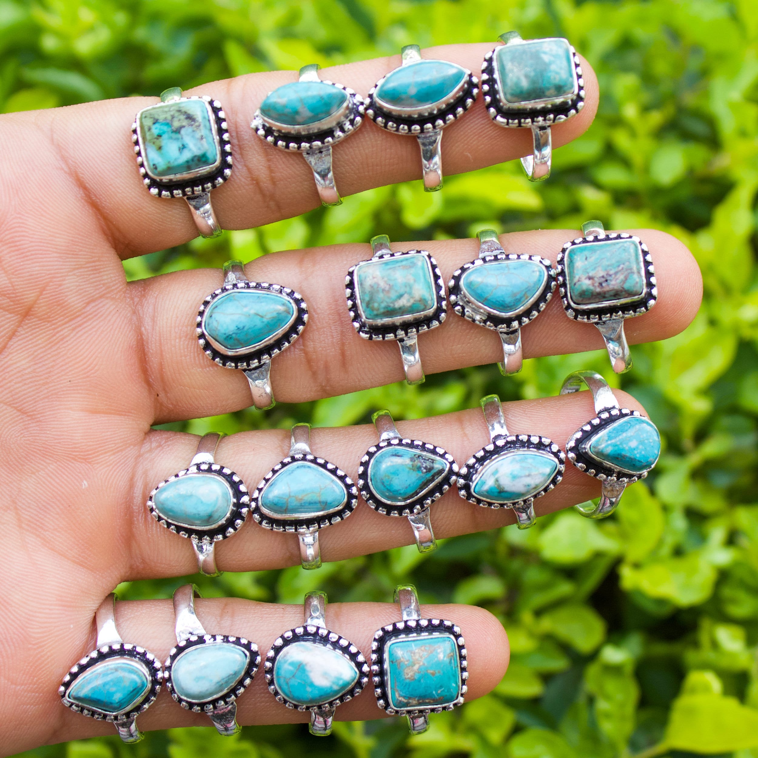 Türkis Ring Türkis Türkis Schmuck Türkis Silber Ringe | Etsy