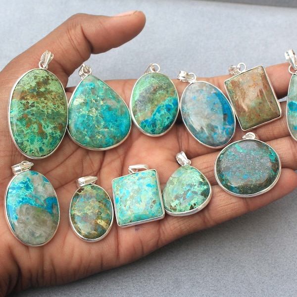Chrysocolla Pendant - Etsy