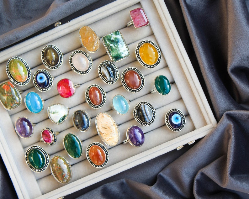 Crystal Ring Handmade Jewelry Vintage Rings Hippie Rings - Etsy