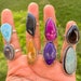Assorted Gemstone Ring Silver Overlay Rings Handmade Rings - Etsy