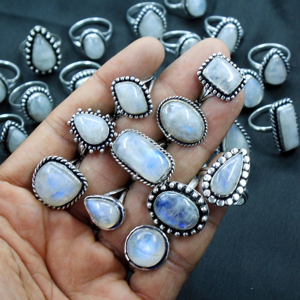 Moonstone Ring - Etsy