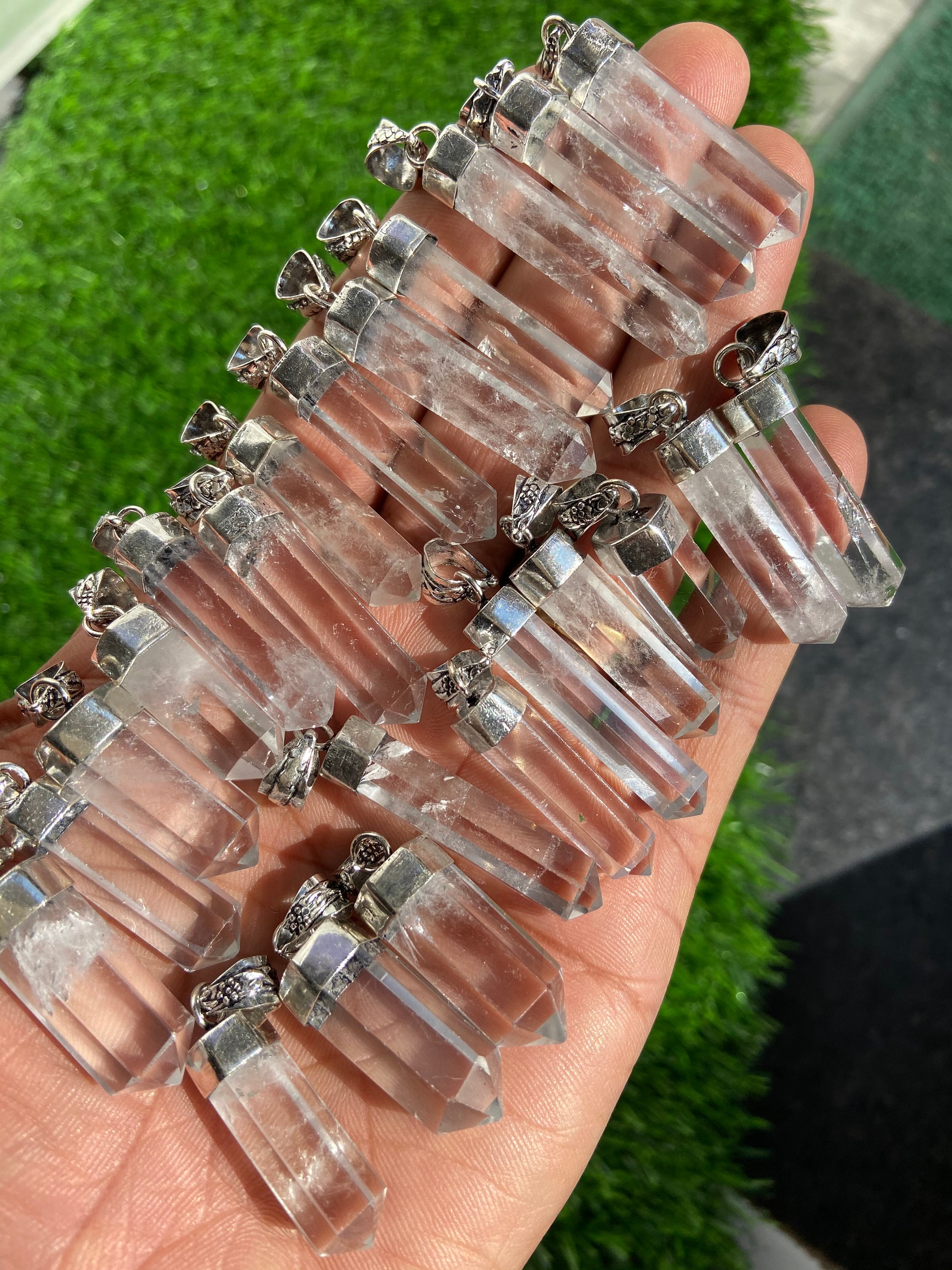 Crystal Pencils Pendant Crystal Pendant Crystal Necklace - Etsy