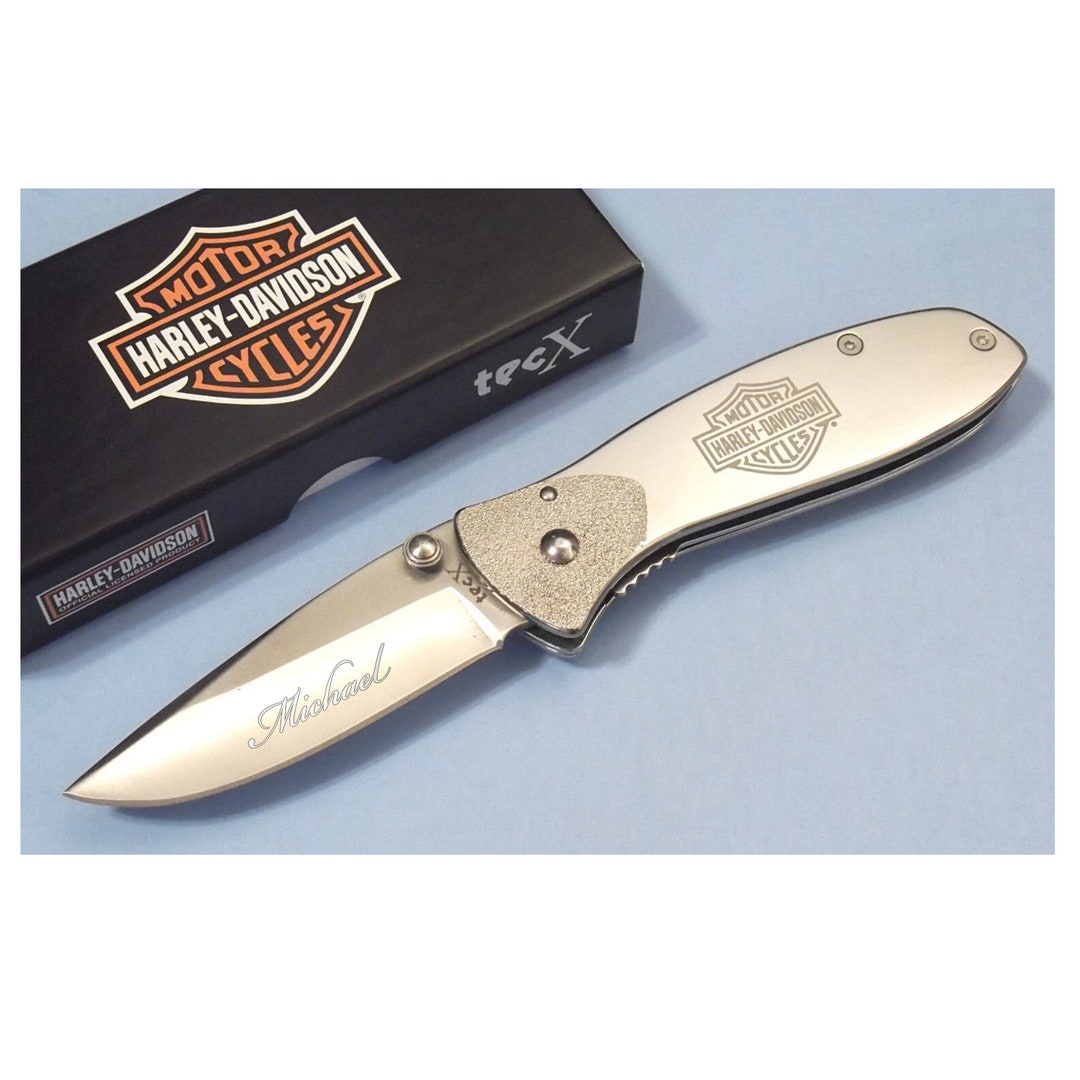 Personalized HARLEY DAVIDSON Pocket Knife Motorcycle Bikes Biker ...