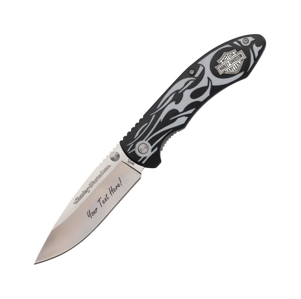 Personalized HARLEY DAVIDSON Pocket Knife Motorcycle Bike Birthday Gift ...