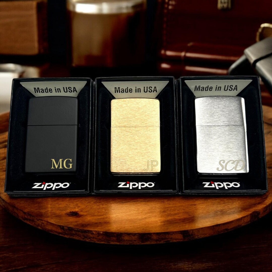 Personalized ZIPPO LIGHTERS for Men Groomsmen Women Custom Engraved Fathers Day Gift for Him Dad ...