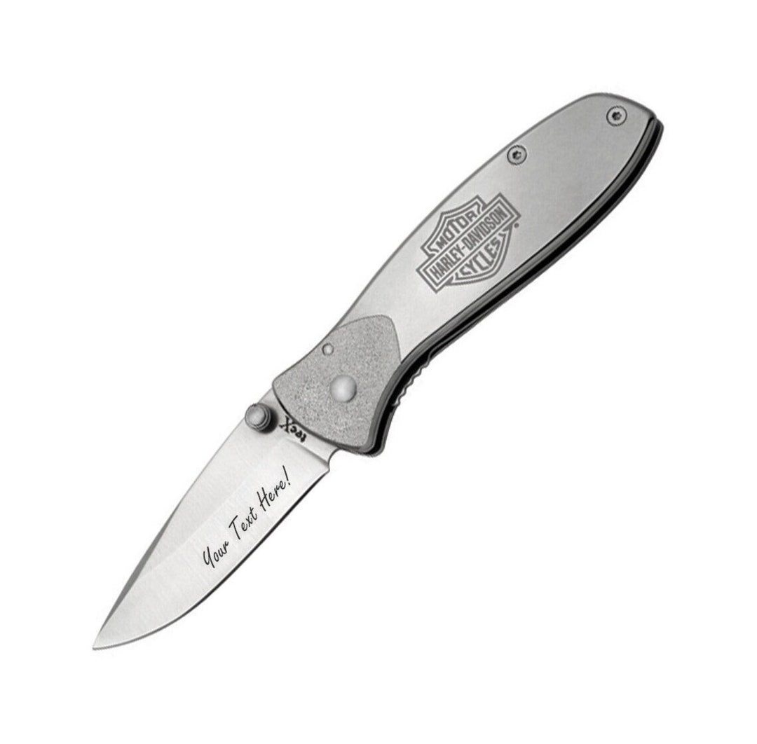 Custom Personalized HARLEY DAVIDSON Pocket Knife Motorcycle Bikes Biker ...