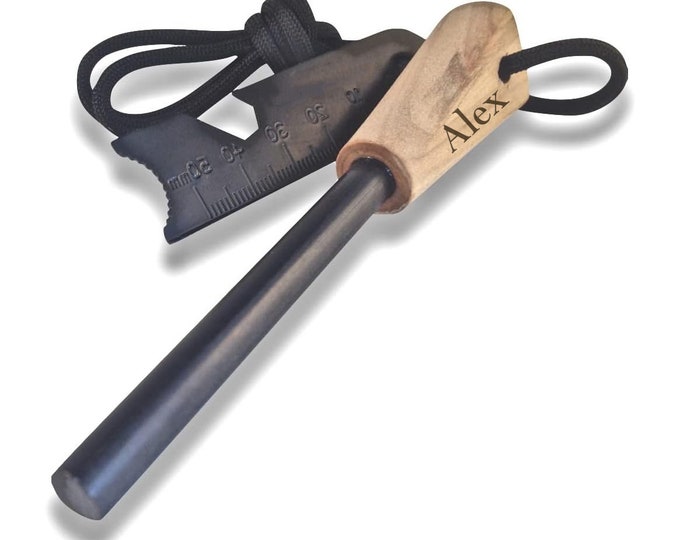 English Flint and Steel Fire Striker Traditional Hand Forged With Char ...