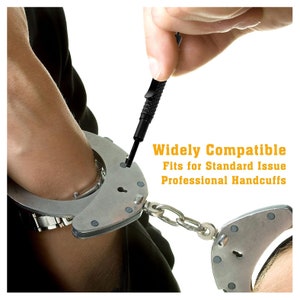 Personalized HANDCUFF KEY Universal Police Officer LEO Cop Prison Correctional Groomsmen Gift ...