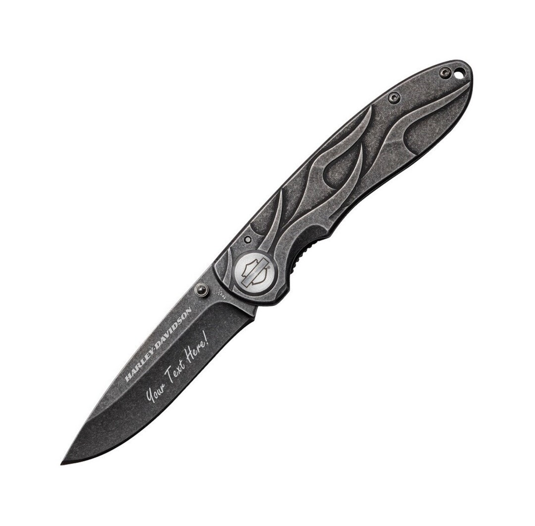 Personalized HARLEY DAVIDSON Pocket Knife Motorcycle Bike Birthday Gift ...
