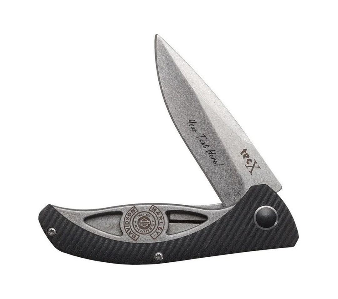 Personalized HARLEY DAVIDSON Pocket Knife Motorcycle Bikes Biker ...
