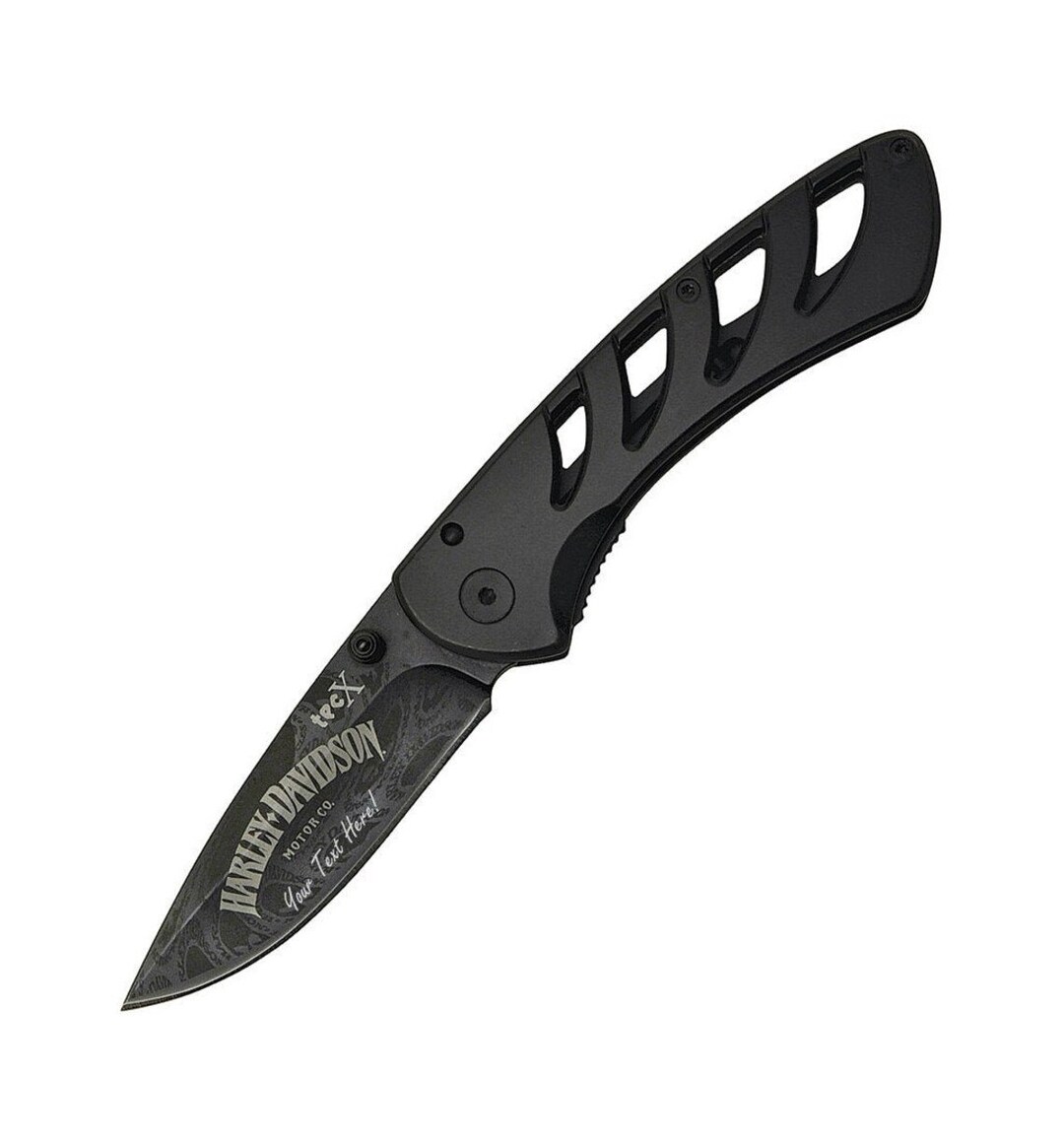 Personalized HARLEY DAVIDSON Pocket Knife Motorcycle Bike Birthday Gift ...