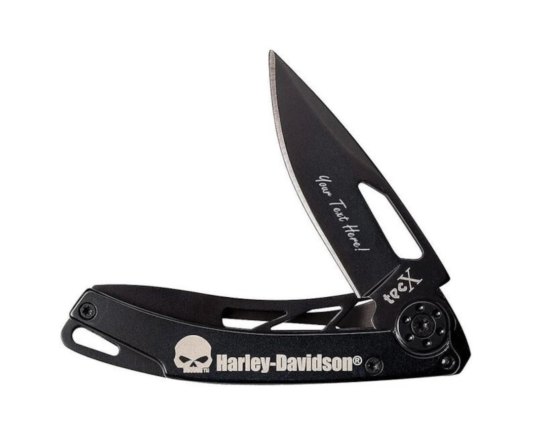 Personalized HARLEY DAVIDSON Pocket Knife Knives Groomsmen Gift for Him ...