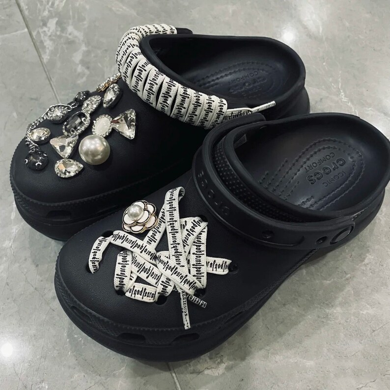 Shoelace Clog Charms Set Pearl Clog Charms Pack Custom Shoe | Etsy