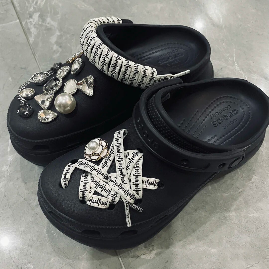 Shoelace Clog Charms Set Pearl Clog Charms Pack Custom Shoe | Etsy