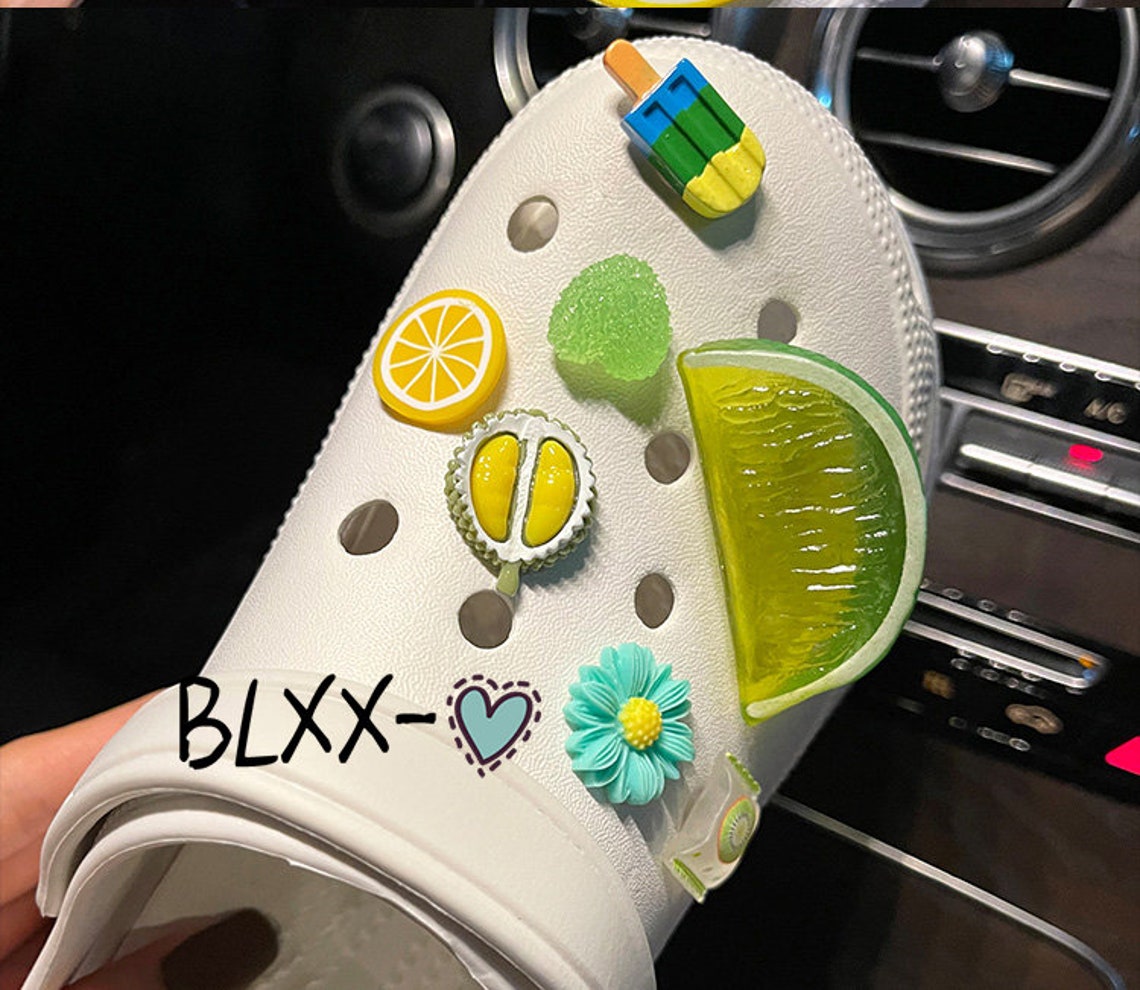 Clog Charms Set of 14 Cute Food Beverage Charms Pack for - Etsy