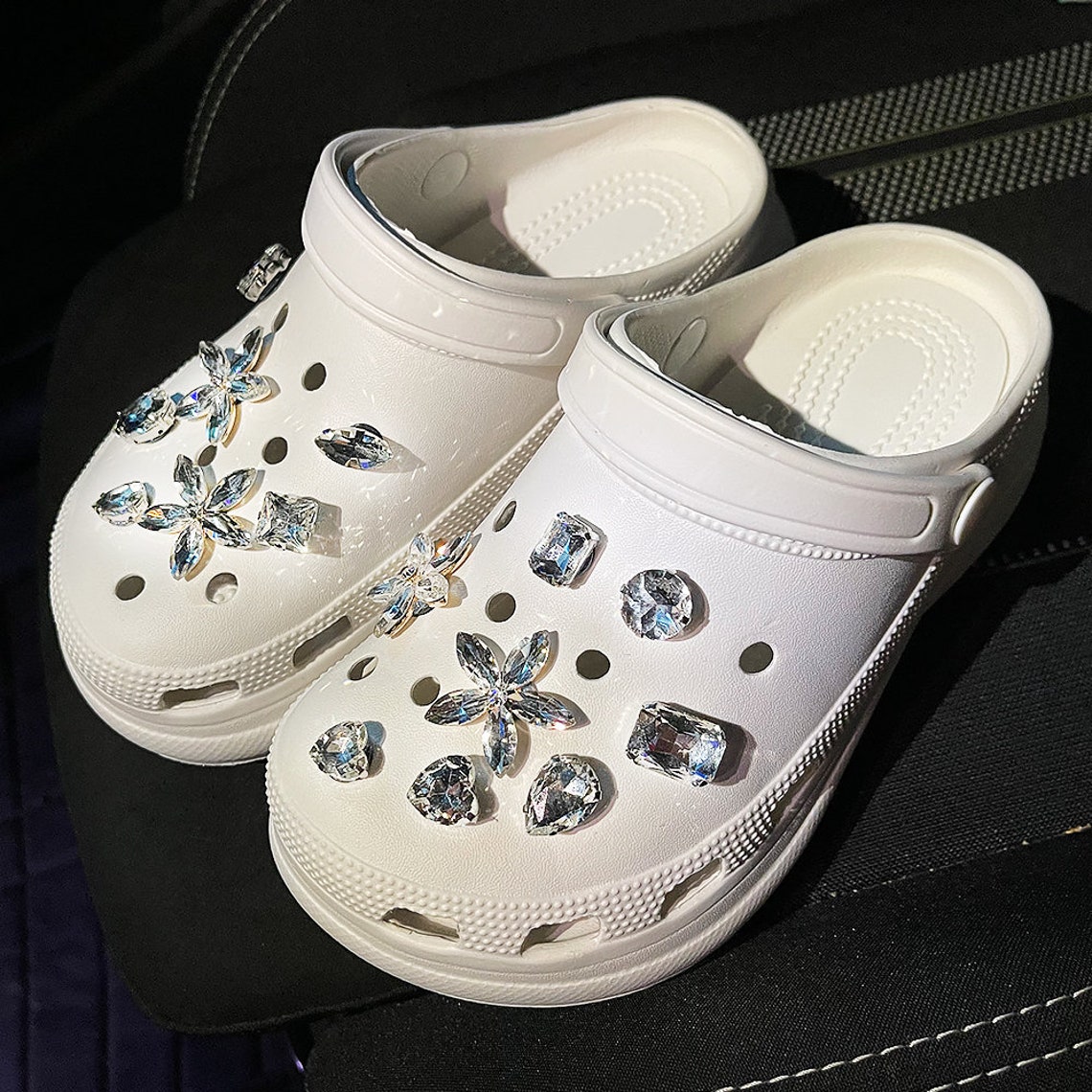 Clog Charms Rhinestone Flower Decoration Crystal Rhinestone - Etsy