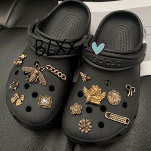 Punk Shoe Buckle Charms Set of 13,vintage Fashion Bee Angel Accessories ...