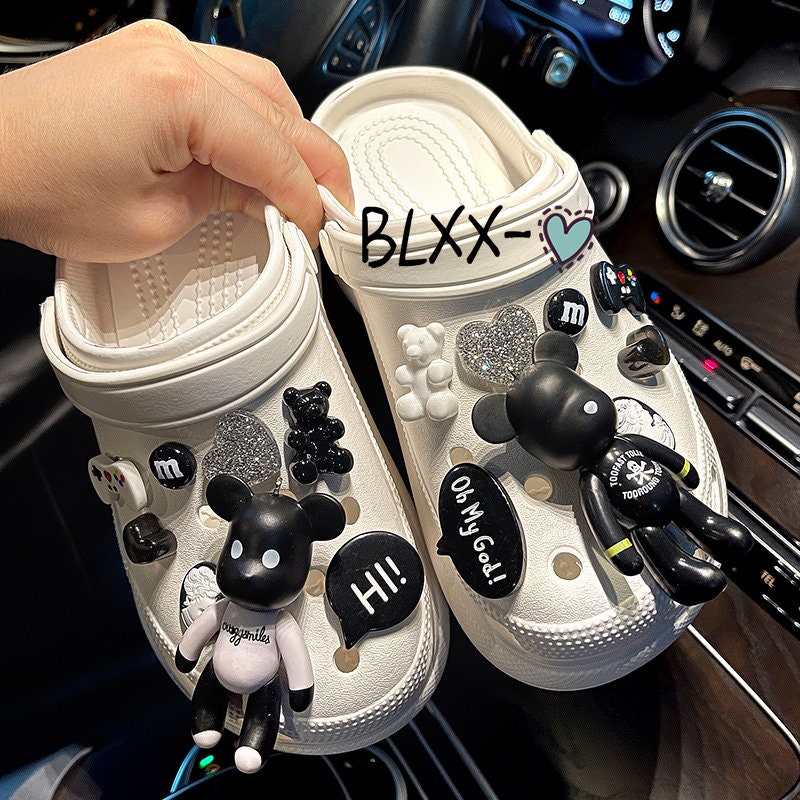 Clog Charms giant Teddy Bear Cute Glitter Bear Clog | Etsy