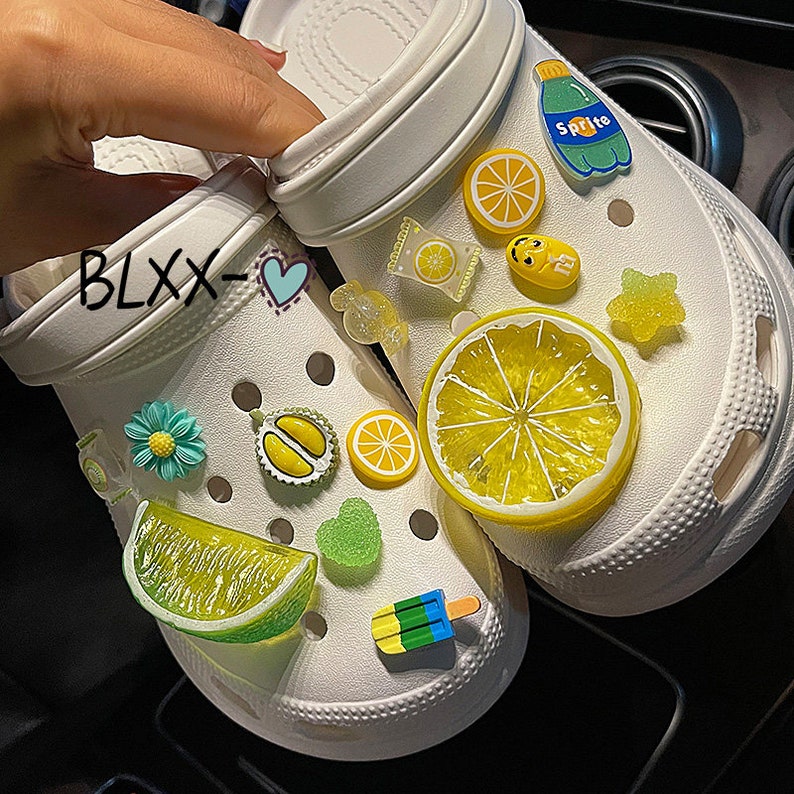 Clog Charms Set of 14 Cute Food Beverage Charms Pack for - Etsy