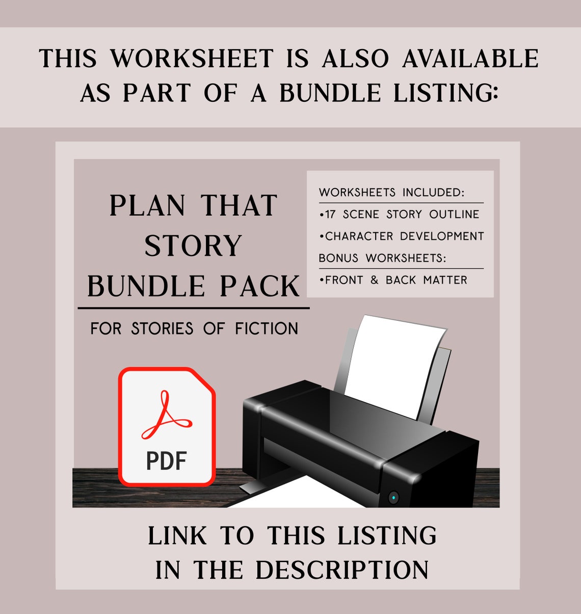 PDF 17 Scene Story Outline Worksheets - Etsy