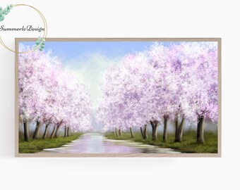 Samsung Frame TV Art Spring Landscape Oil Painting Spring - Etsy