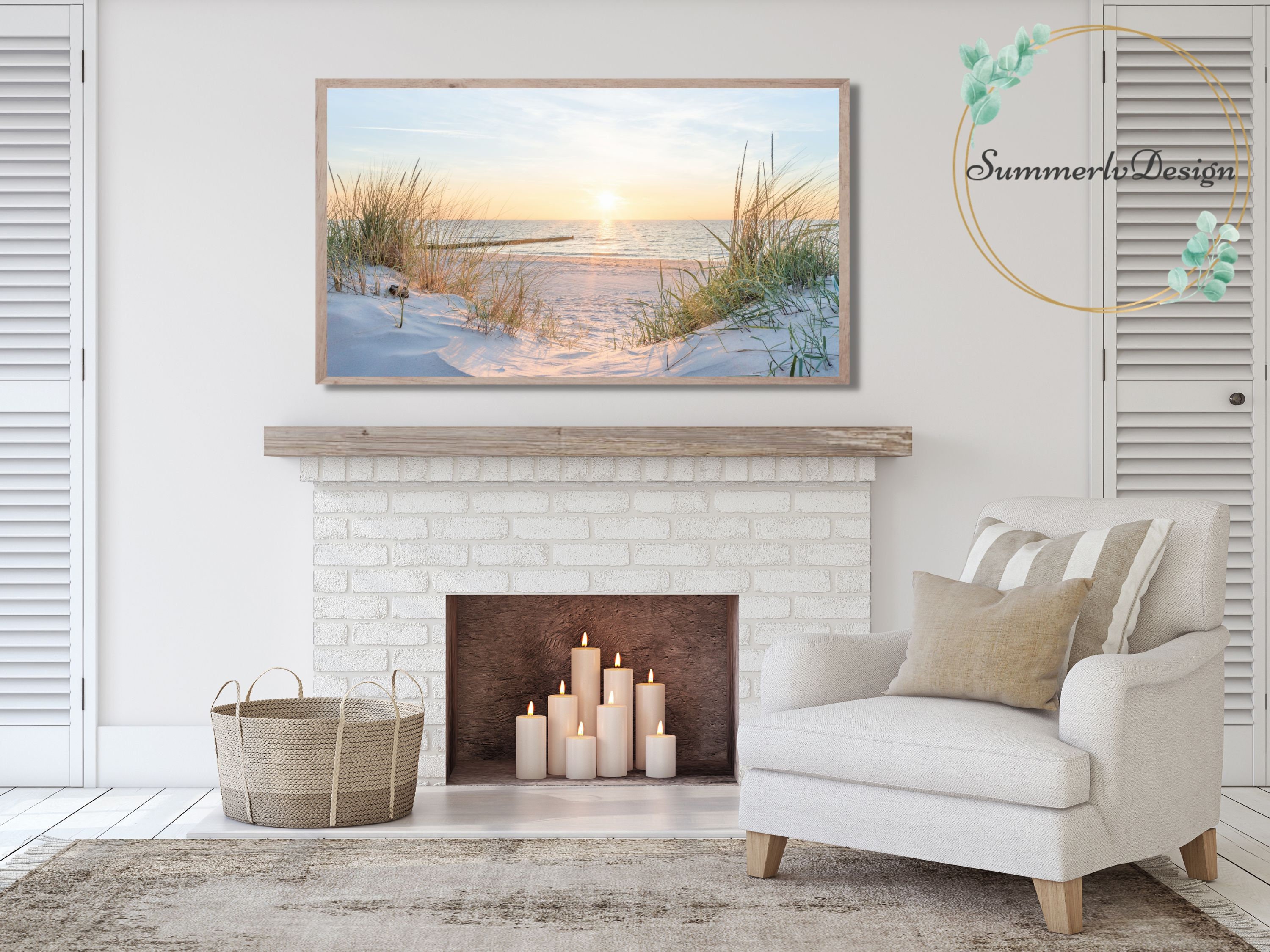 Samsung Frame TV Art Beach Sunset/sunrise Coastal Landscape - Etsy
