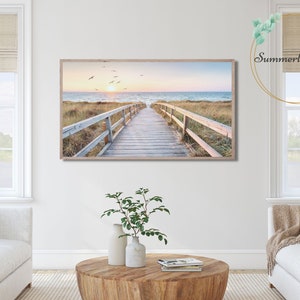 Samsung Frame TV Art Ocean, Frame TV Art Beach Sunset/sunrise, Samsung ...