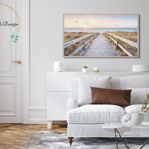 Samsung Frame TV Art Ocean, Frame TV Art Beach Sunset/sunrise, Samsung ...