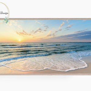 Samsung Frame TV Art Ocean Frame TV Art Beach Sunset/sunrise - Etsy