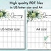 Undated Floral Monthly Planner Printable Perpetual Calendar - Etsy