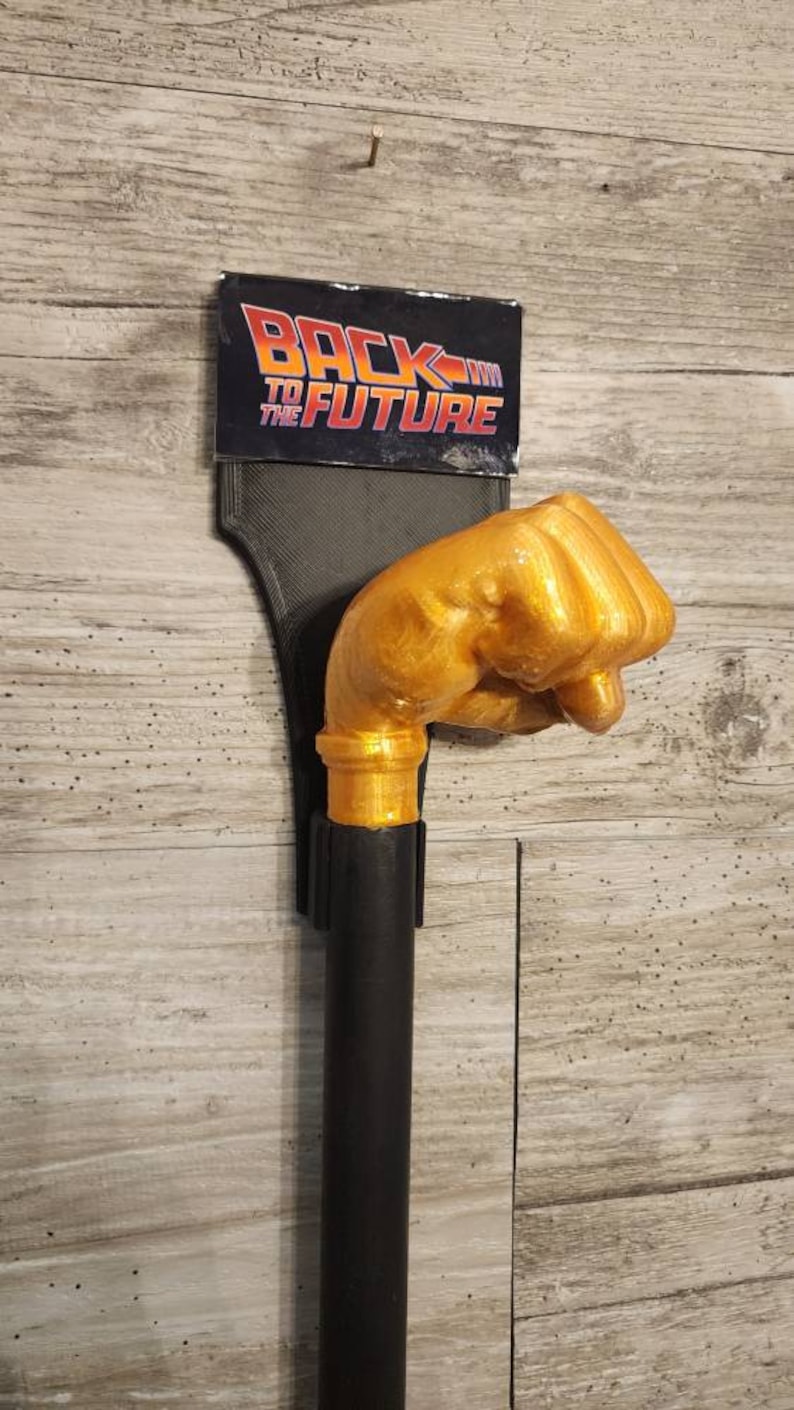 Back to the Future Biff Tannen Cane Fist Bttf Prop With Display Hanger ...