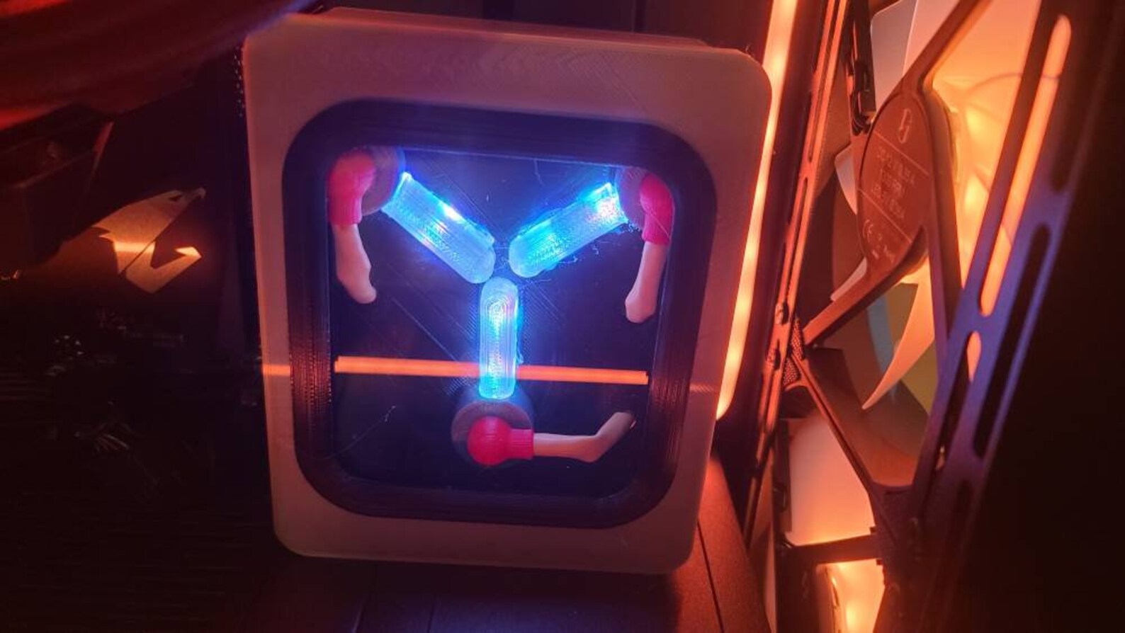 Desktop Flux Capacitor 3d Printed Replica Back to the Future Prop, PC ...