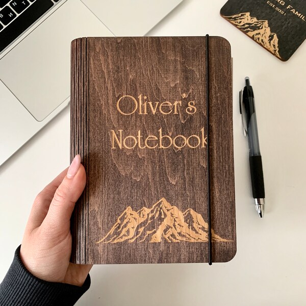 Wooden Notebook - Etsy