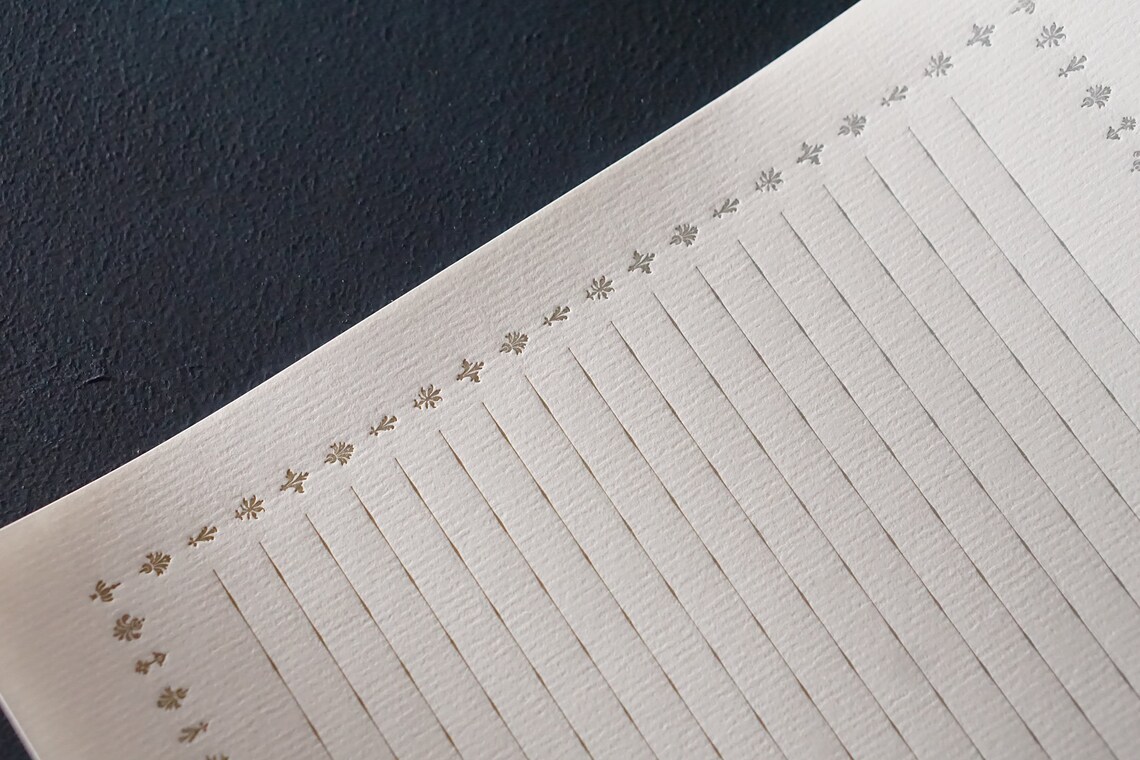 Letter Writing Set Letter Press Card Traditional | Etsy