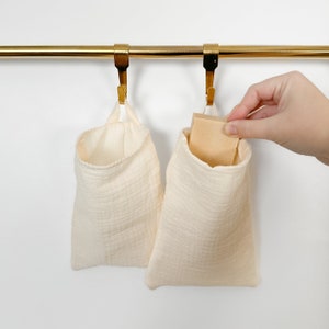 Soap Saver Pouch / Bar Soap Holder Bag / Washcloth Mitten With Hanging ...