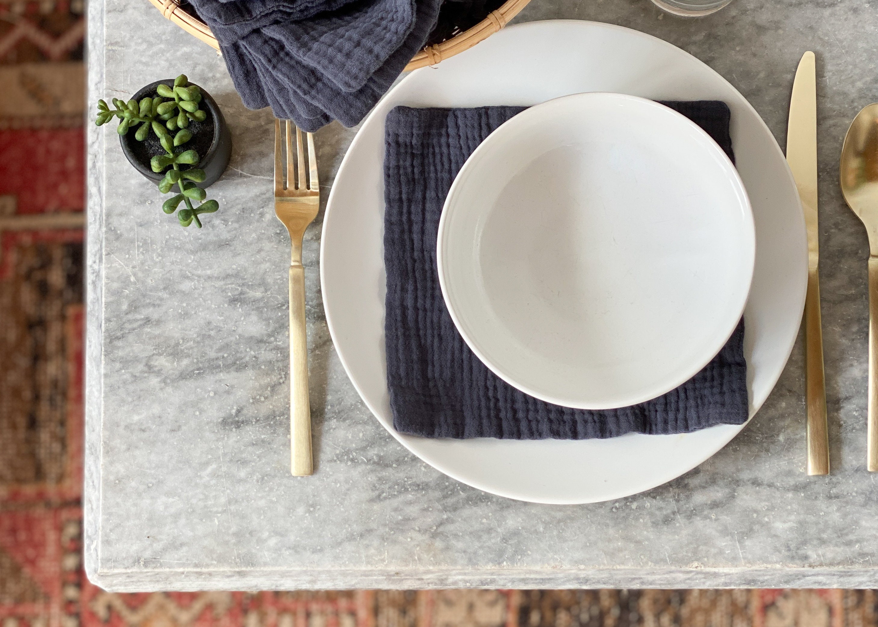 2 PACK 7X7 SMALL Cotton Napkin / Square Napkin / Muslin | Etsy