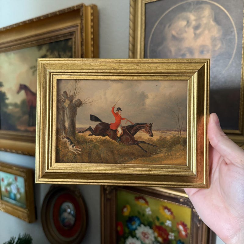 Fox Hunt Painting - Etsy