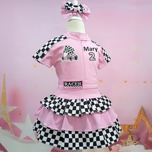Pink Two Fast Birthday Custom Race Suit-fast One Birthday-tutu ...