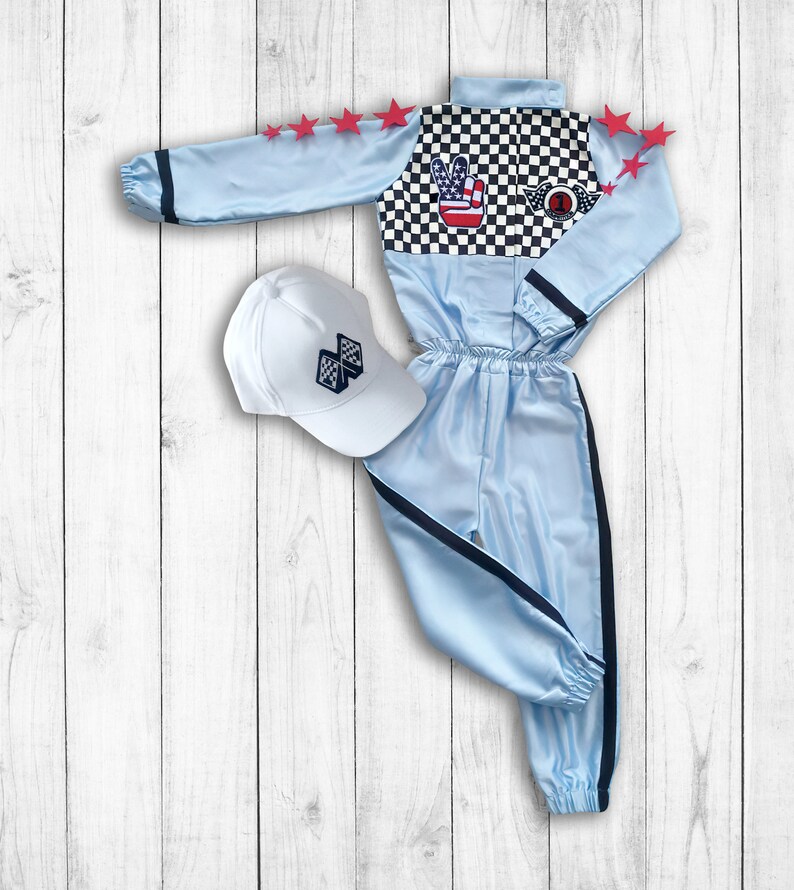 Checker Race Suit Race Car Birthday Halloween Costume - Etsy