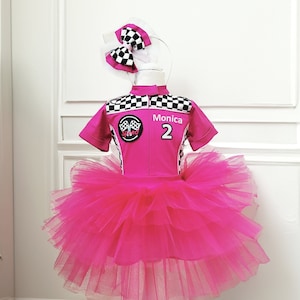 Race Car Birthday-tutu Checkered Dress Two Fast Birthday Custom Race ...