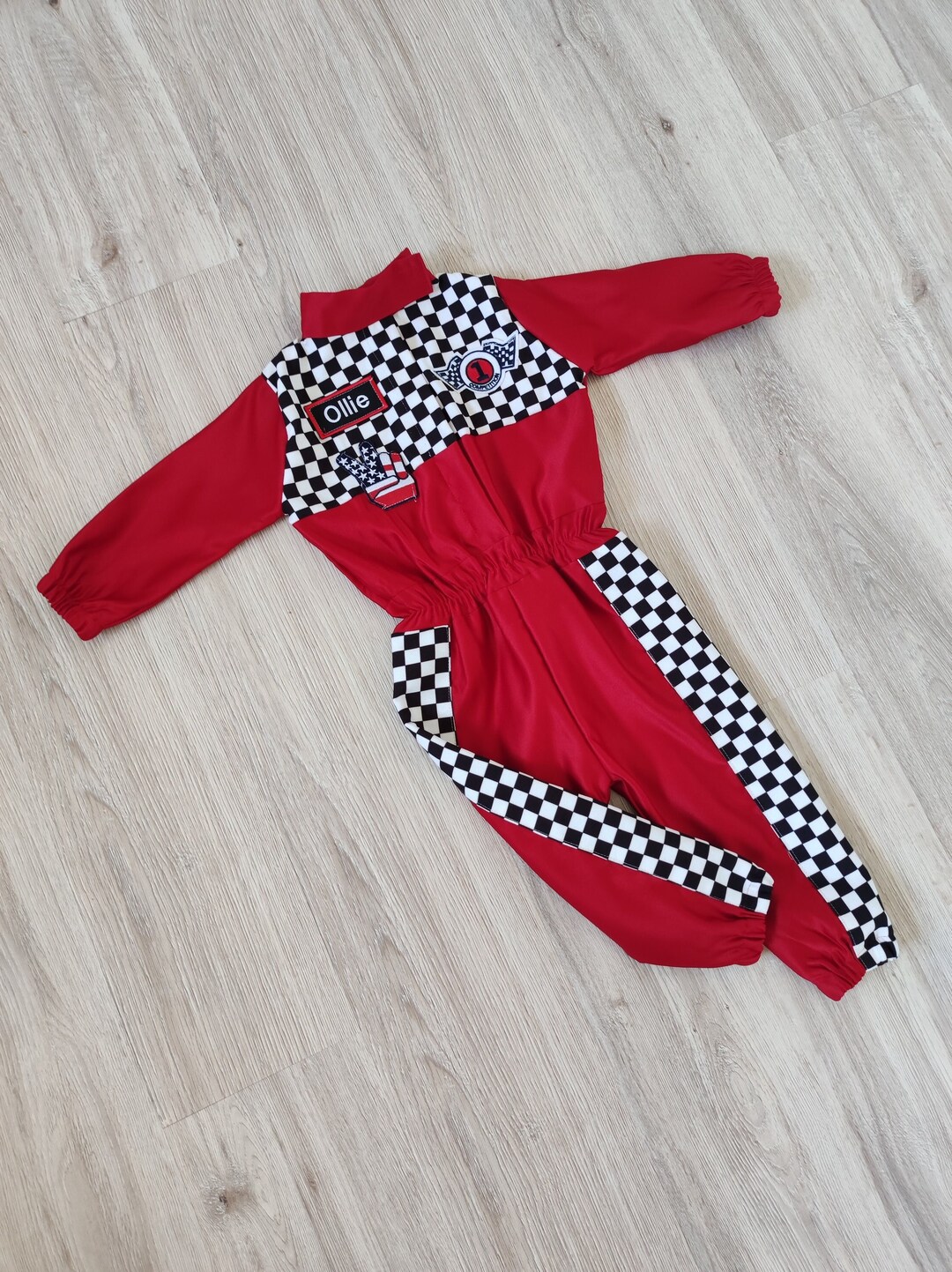 Checker Race Suit Halloween Costume 1st Birthday Gift Photography Props ...