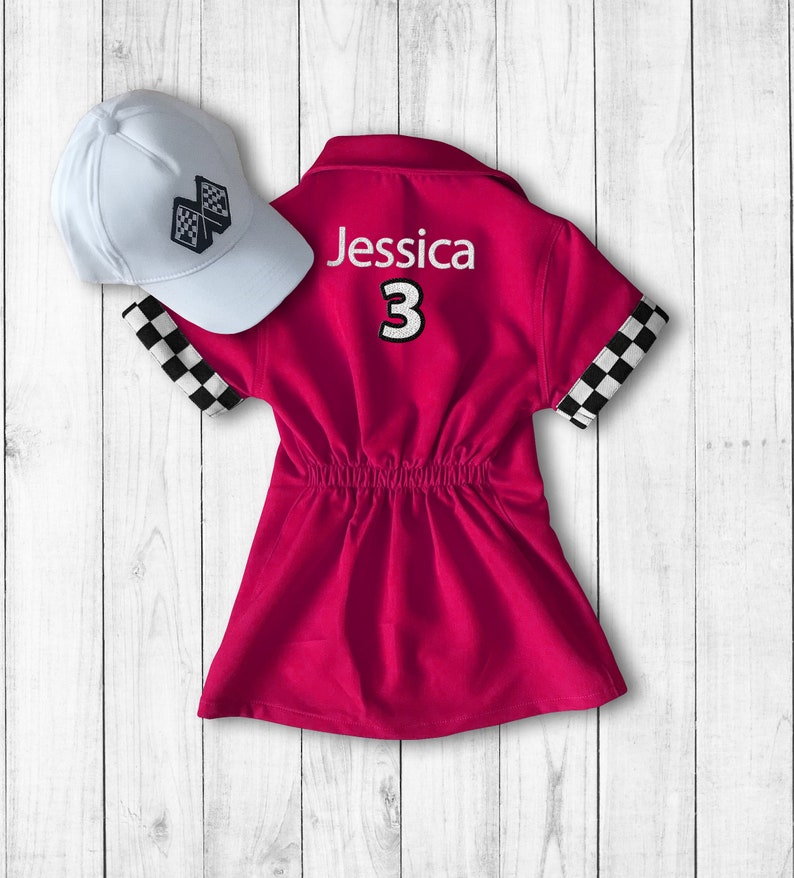 Checkered Dress Two Fast Birthday Custom Race Suit-race Car - Etsy