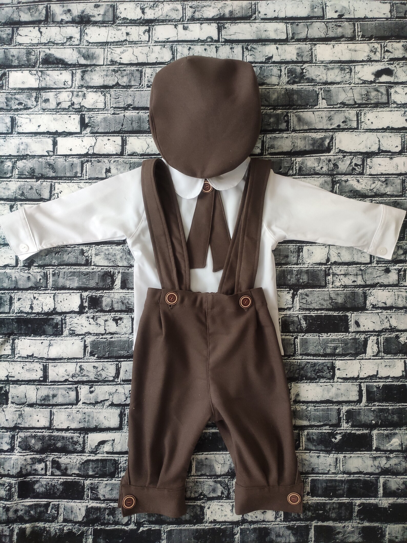 Page Boy Outfit Newsboy Cap-sweater Vest Halloween Costumes-pleated ...