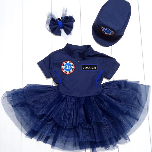 Police Outfit Baby Police Officer Bunting - Boys Costume Children Job ...