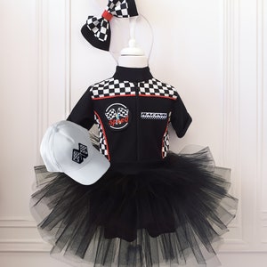 Tutu Checkered Dress Two Fast Birthday Custom Race Suit-race Car ...