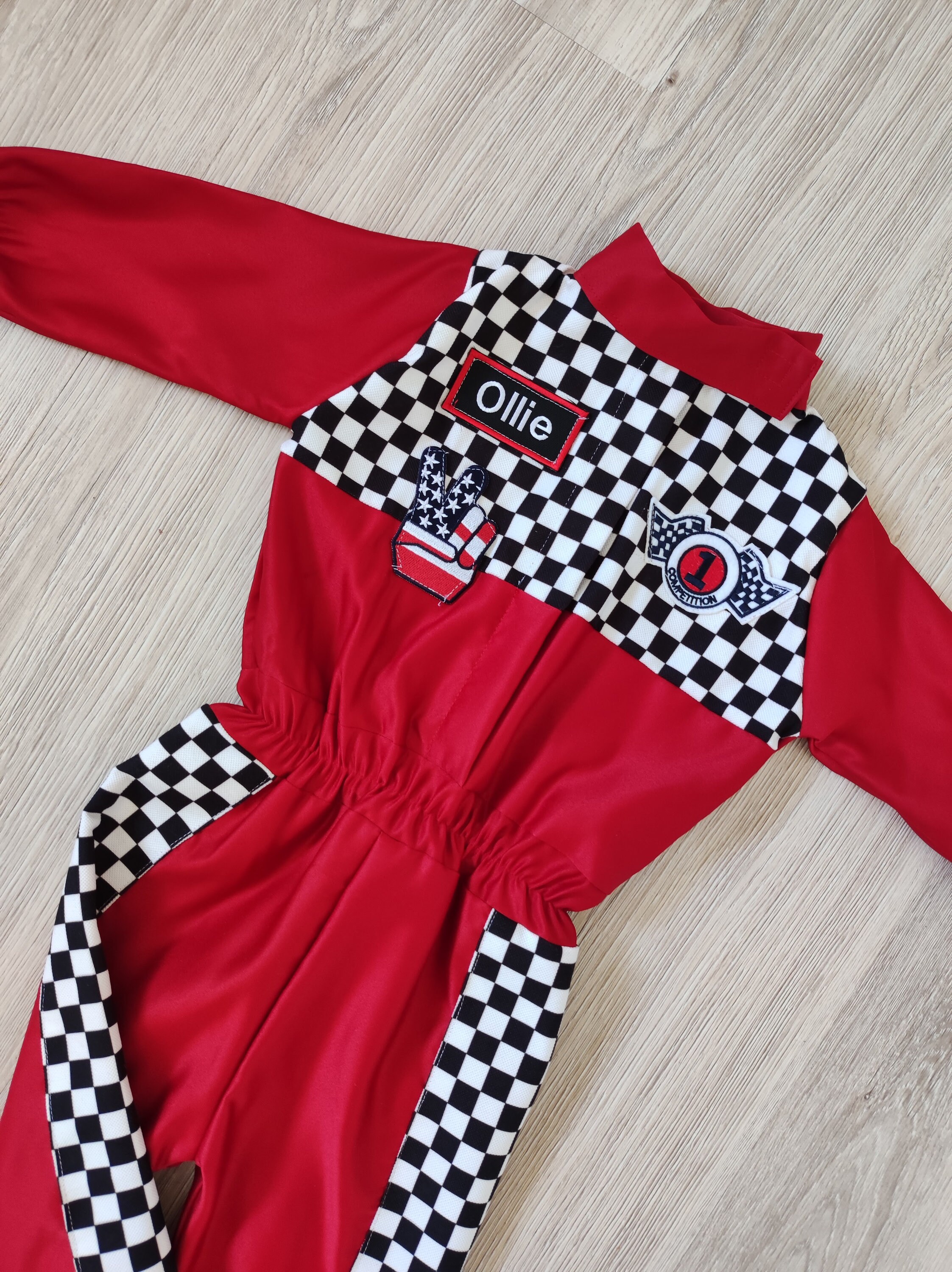 Checker Race Suit Halloween Costume 1st Birthday Gift - Etsy